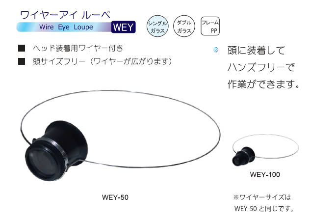 KÍNH LÚP CẦM TAY LEAF WIRE EYE LOUP WEY-50, WEY-100