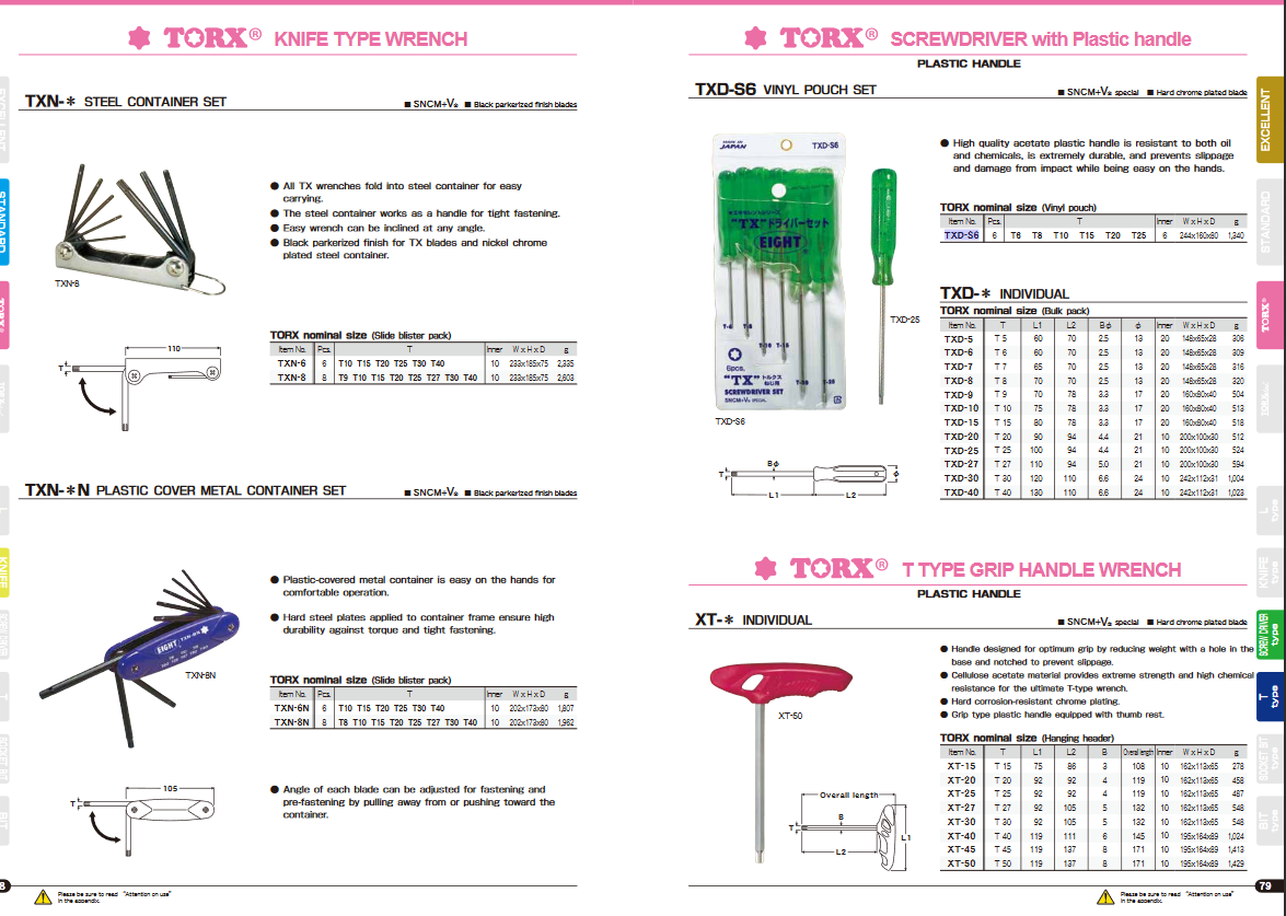 Đầu vặn vít Eight TXN-6, TXN-8, TXN-6N, TXN-8N, TXD-S6